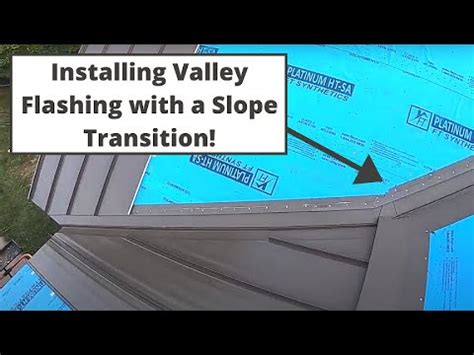 How To Install Metal Valley Flashing On A Standing Seam Metal Roof With