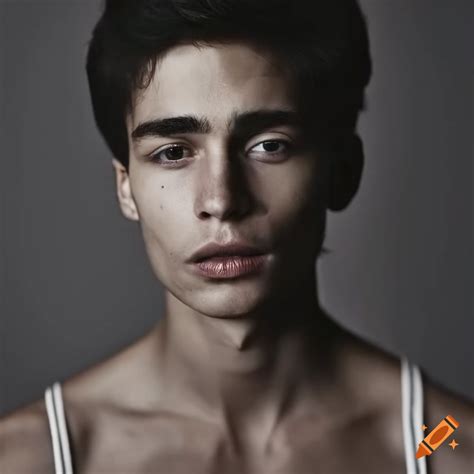 Portrait Of A Man With Unique Facial Features