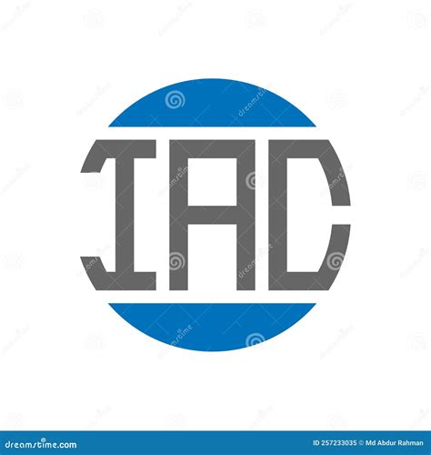 Iac Letter Logo Design On White Background Iac Creative Initials Circle Logo Concept Stock