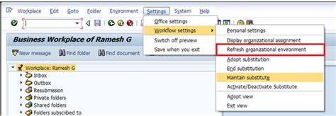 Solved Configuring Workflow Substitution Via Sbwp Sap Community