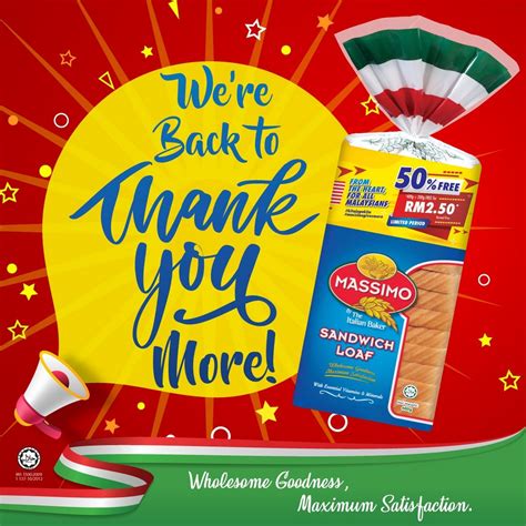 Massimo Bread With 50 On 400g Massimo White Bread Loaf With Same Price News