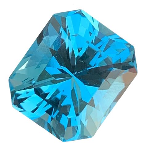 Radiantly Swiss Blue Topaz Gemstone 2465 Carats Quality Stone Topaz