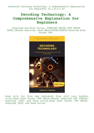 Textbook Decoding Technology A Comprehensive Explanation For Beginners