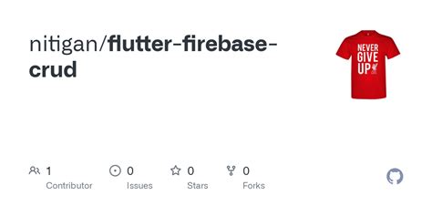 GitHub Nitigan Flutter Firebase Crud