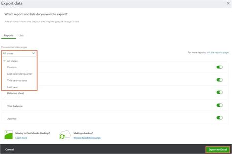 How To Export Data From QuickBooks