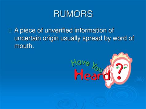 Ppt Navigating Gossip And Rumors Understanding Addressing And