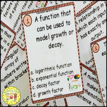 Exponential And Logarithmic Functions Algebra Bundle By Teaching Tykes