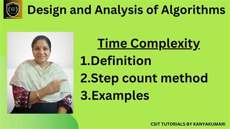Time Complexity Step Count Method Performance Analysis Design And