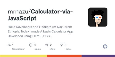 calculator via javascript index at main · mrnazu calculator via