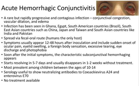Acute Hemorrhagic Conjunctivitis