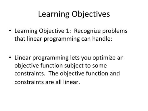 ppt linear programming ii powerpoint presentation free download id