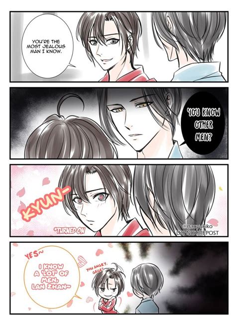 An Anime Comic Strip With Two People And One Is Kissing The Others Head