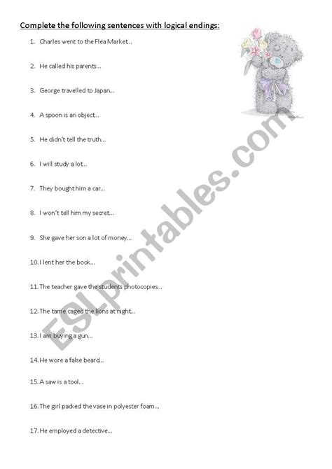 Purpose Sentences Practice Esl Worksheet By Alhannna