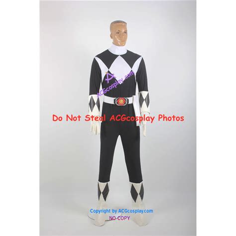 Mighty Morphin Power Rangers Black Ranger Cosplay Costume
