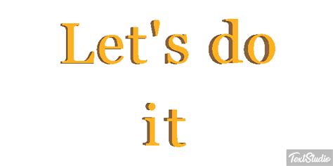 Lets Do It Sentence Animated  Logo Designs