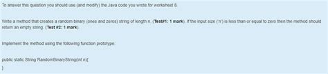 Solved To Answer This Question You Should Use And Modify Chegg Com
