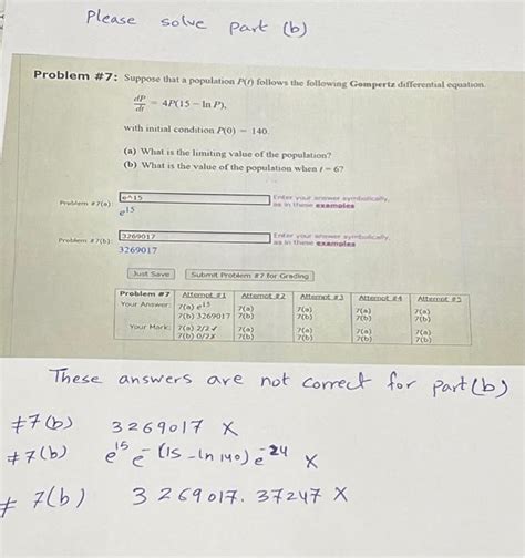 solved please solve part b problem 7 suppose that a