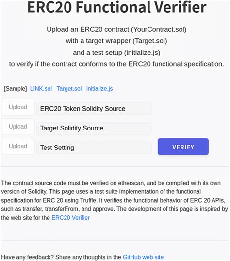 ethereum request for comment 20 functional verifier download