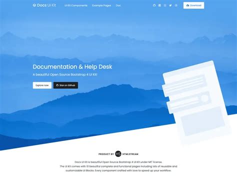 Docs UI Kit By Htmlstreamofficial A Undefined Template Built At Lightspeed