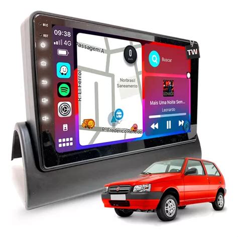 Central Multimídia 9 Polegadas Fiat Uno 19962013 Flutuante Parcelamento Sem Juros