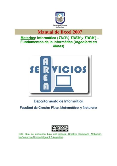 PDF de programación Principios Básicos Manual de Excel 2007