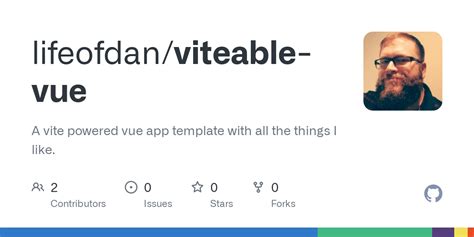Github Lifeofdan Viteable Vue A Vite Powered Vue App Template With All The Things I Like