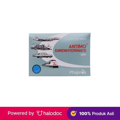 Jual Antimo 50 Mg 10 Tablet Di Seller Apotek Halomedika Bungur Malang Lowokwaru Kota Malang