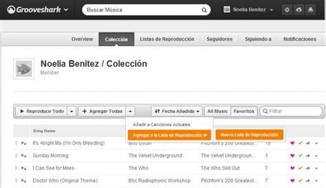 Crea Tus Listas De Reproducción En Grooveshark