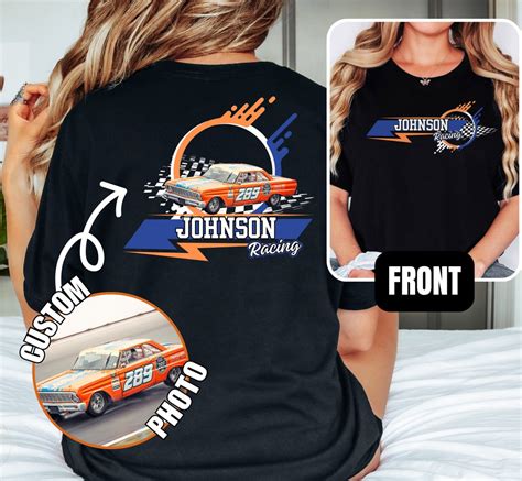 Personalized Race Team Shirts Custom Racing Shirt Pit Crew Shirt
