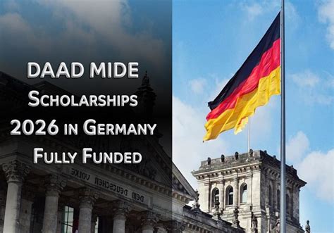 Daad Mide Scholarships 2026 In Germany Fully Funded The Daad Mide Scholarship 2026 At Htw