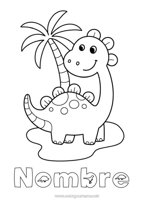 Dibujo Para Colorear Dinosaurios