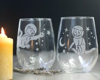 Constellation Stemless Wine Glass Northern Winter Sky Etsy