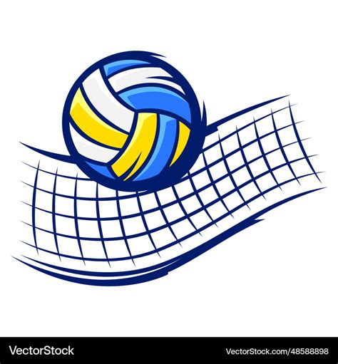 Volleyball Clipart Volleyball Vector Volleyball Illustration Sports