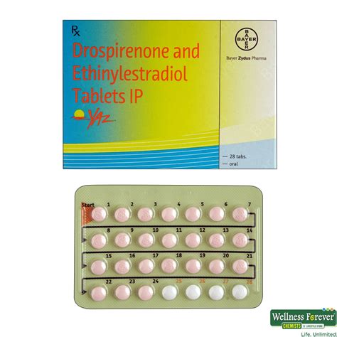 Buy Yaz 28 Tablets Online At Best Prices Wellness Forever