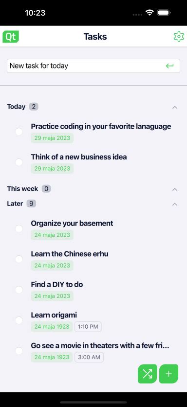 To Do List Qt