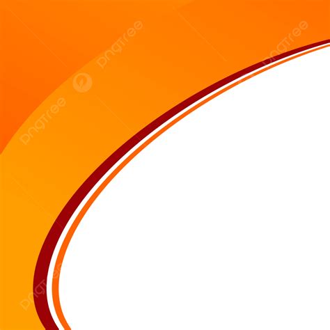 Orange Professional Round Curve Shape Vector Banner Elements Shape