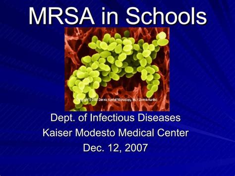 Mrsa Infections Basics Implications And Prevention Pptx