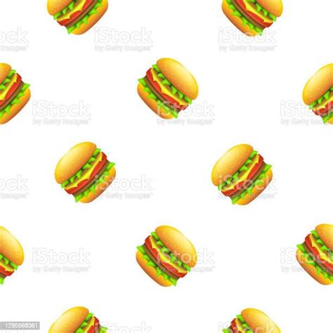 원활한 패턴 추상 요소 햄버거 치즈 버거 패스트 푸드 벡터 디자인 스타일 배경 일러스트 고기에 대한 스톡 벡터 아트 및 기타 이미지 고기 낙서 드로잉 낙서 패턴