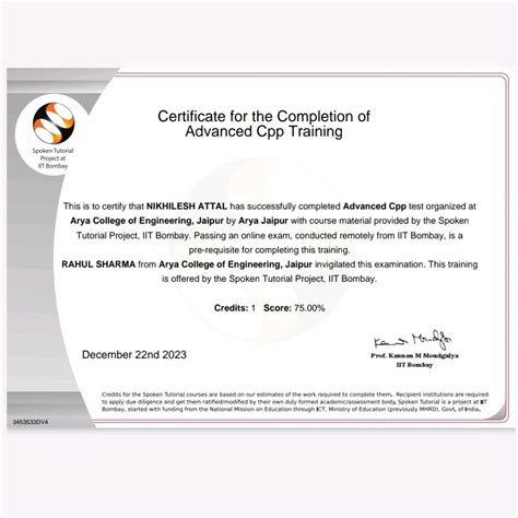 Nikhilesh Attal On Linkedin Im Glad To Share My Certificate For Completions Of One More