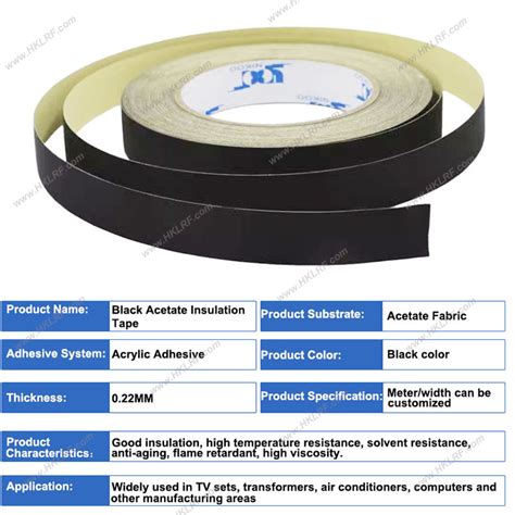 35mm30m Black Acetate Cloth Single Sided Adhesive Tape Wire Bnding