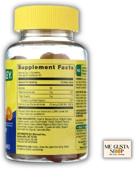Spring Valley Vitamin D3 Gummies 2000 Iu For Immune Support And Bone