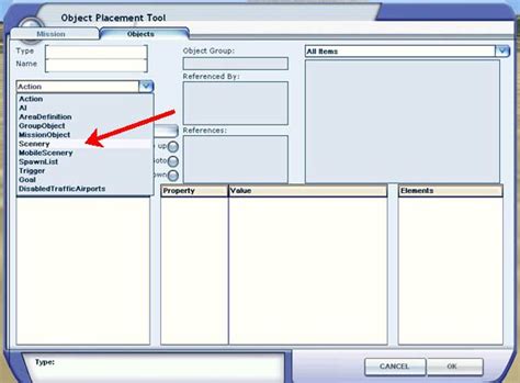 make scenery with the object placement tool in fsx for fsx