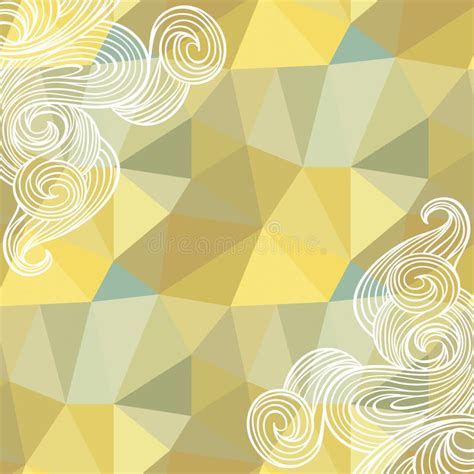 Seamless Polygon Triangle Pattern Stock Vector Illustration Of