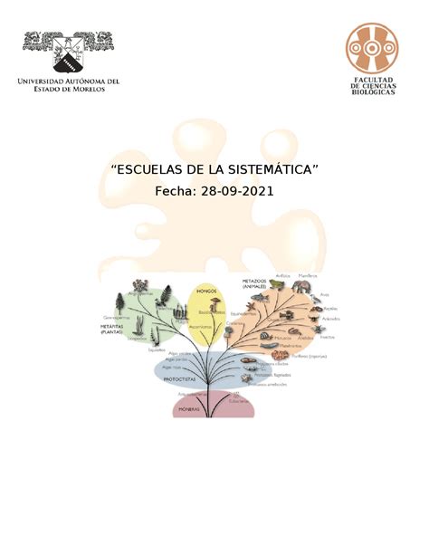 Escuela De La Sistemática Docsity