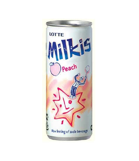 Lotte Milkis Peach 250ml Shop Korean Drinks Online Haisue