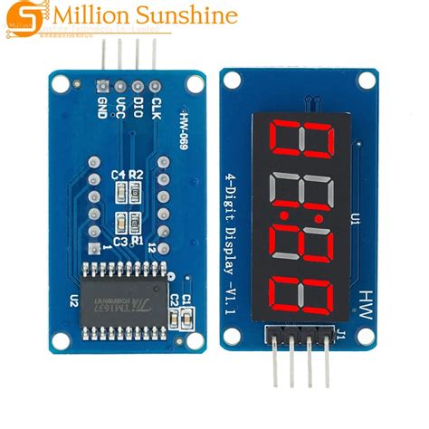 tm1637 4 bits digital led display module for arduino 7 segment 0 36inch