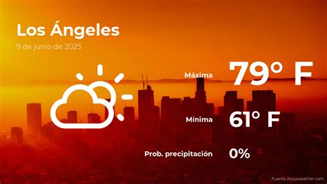 Pronóstico Del Tiempo En Los Ángeles Para Este Lunes 9 De Junio La