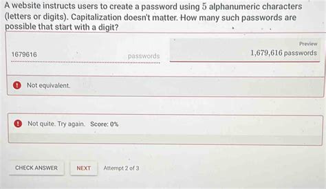 Solved A Website Instructs Users To Create A Password Using 5
