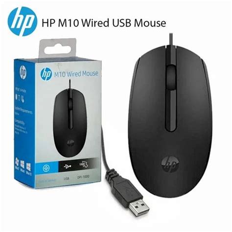 Hp M10 Wired Mouse At ₹ 185piece Computer Mouse In Amritsar Id