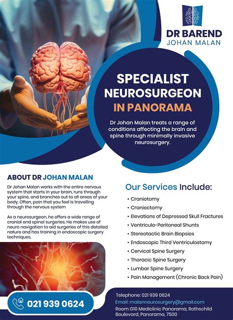 Dr Barend Johan Malan Neurosurgeon In Panorama Medical Ads